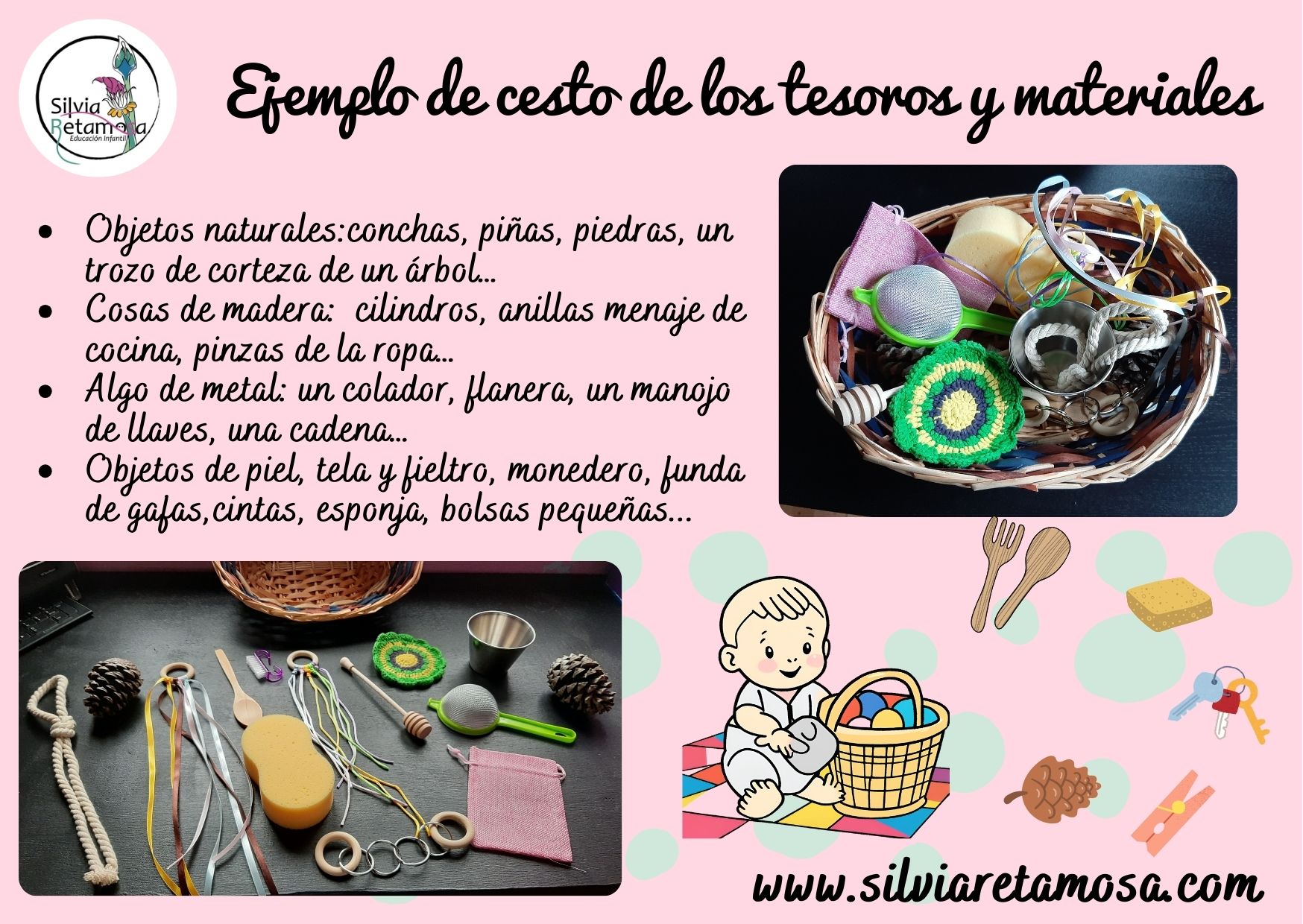 EL CESTO DE LOS TESOROS. En qué consiste. Juegos para bebés. – Silvia ...
